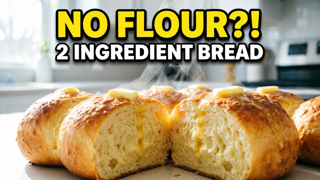 No Yeast, No Flour! 2 Ingredient Cottage Cheese Bread