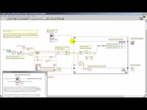 LabVIEW FPGA: Audio meter block diagram