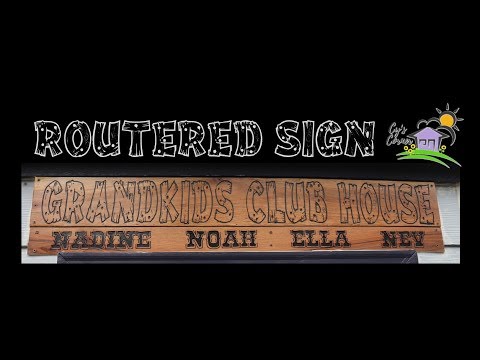Routered Club House Sign – Cy's Corner