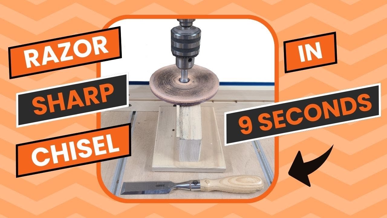 Get A Razor Sharp Bench Chisel in Less than 10 Seconds