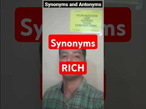 RICH (Synonyms and Antonyms) #vocabulary #ielts #ieltsvocabulary
