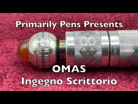 Review of the Omas Ingigno Scrittorio limited edition sterling silver pen