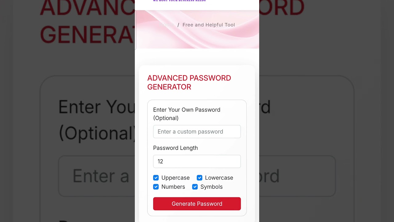Free Password Generator Tool | Create Strong Passwords Online – Rohoster