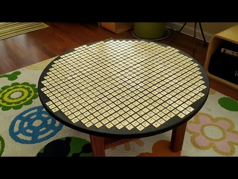 Giant DIY Scrabble Word Search Table Build Project 621 Tiles 59 Words