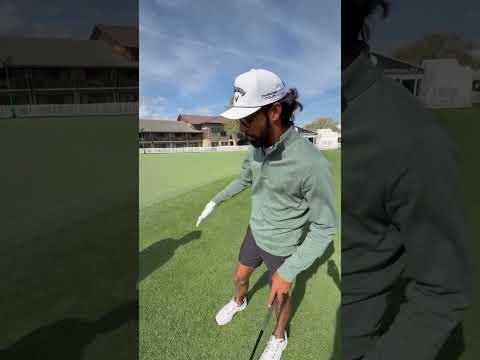 Akshay Bhatia's Unconventional Secret: Hitting Chips off the Toe Explained #golftips #golfdrills