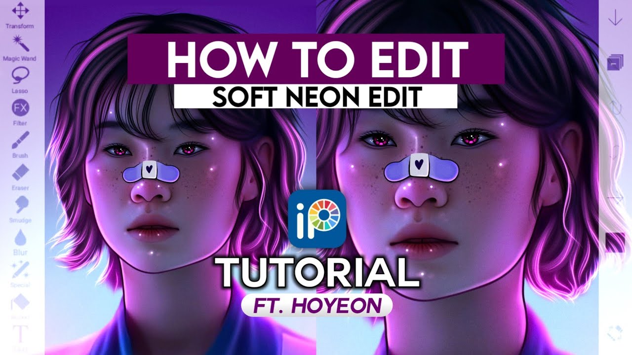 HOW TO EDIT | Soft Neon Edit Tutorial | ibisPaintX (Tutorial 23) Ft. Squid Game's Hoyeon