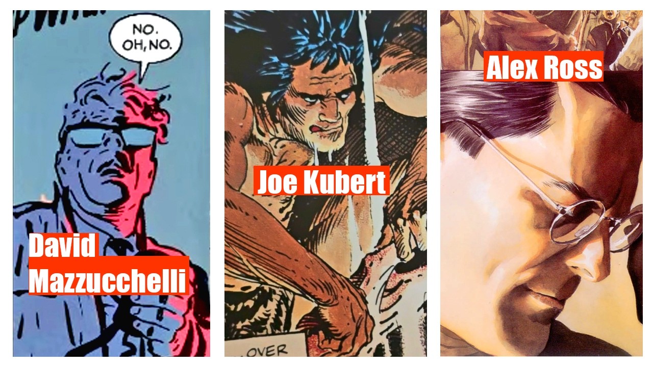 Coloring techniques in comics: Featuring David Mazzucchelli, Joe Kubert, Alex Ross, and more!