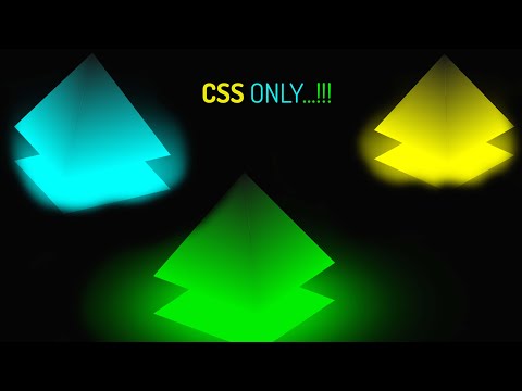 Ambient Light Effects | CSS 3D Glowing Pyramid Animation Effects