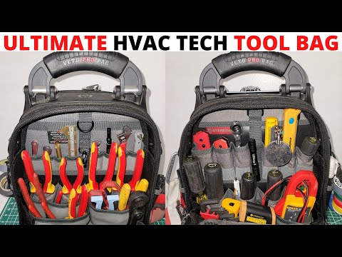 HVAC TOOLS: Ultimate HVAC Tool Bag (Best HVAC Technician Tool Bag Setup) Veto Pro Pac Tech Pac MC