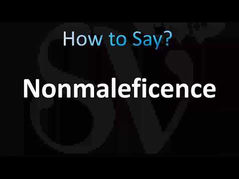 How to Pronounce Nonmaleficence - Trim (Correctly!)