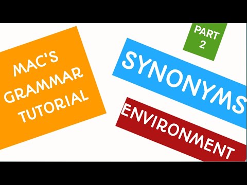 synonyms - environment