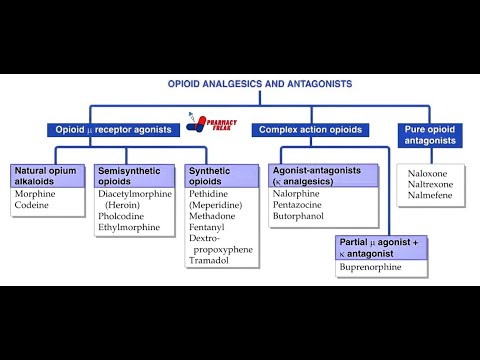 Opioid analgesics (narcotic analgesics) ; Definition, Uses, Types, Mechanism of Action