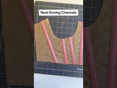 How to make boning channels for corsets and bustiers #corset #corsettutorial #shorts