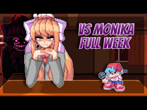 Friday Night Funkin' VS Monika FULL WEEK + Cutscenes (HARD)