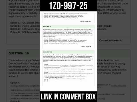 1Z0-997-25 Dumps | Pass Oracle OCI 2025 Exam Fast & Easy