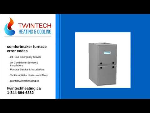 comfortmaker furnace error codes