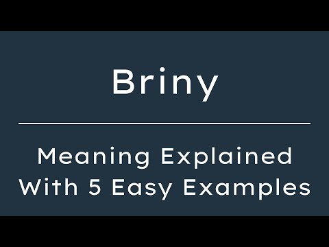 What Does Briny Mean? Briny Meaning in English With 5 Example Sentences
