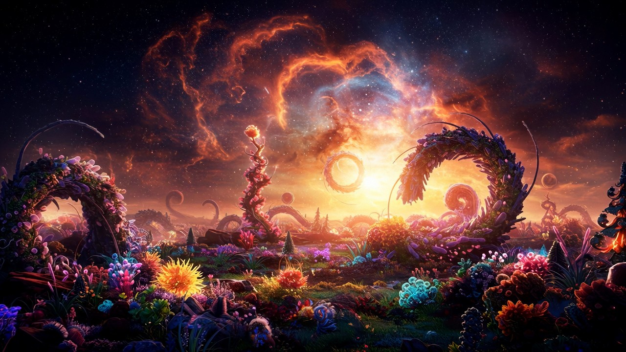 Surreal, Psychedelic Landscapes I Trippy Visuals w/ Beautiful Music I 4K UHD