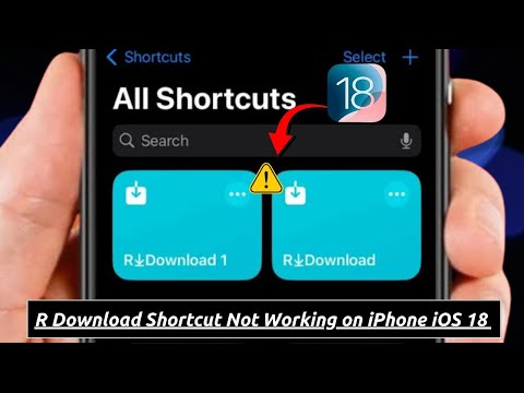 R Download Shortcut Not Working iOS 18 / Fixed