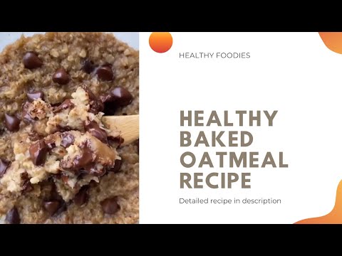 Healthy microwave baked oats recipe #shorts