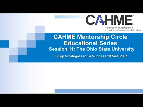 CMC Series- The Ohio State University: Strategies to a Successful Site Visit