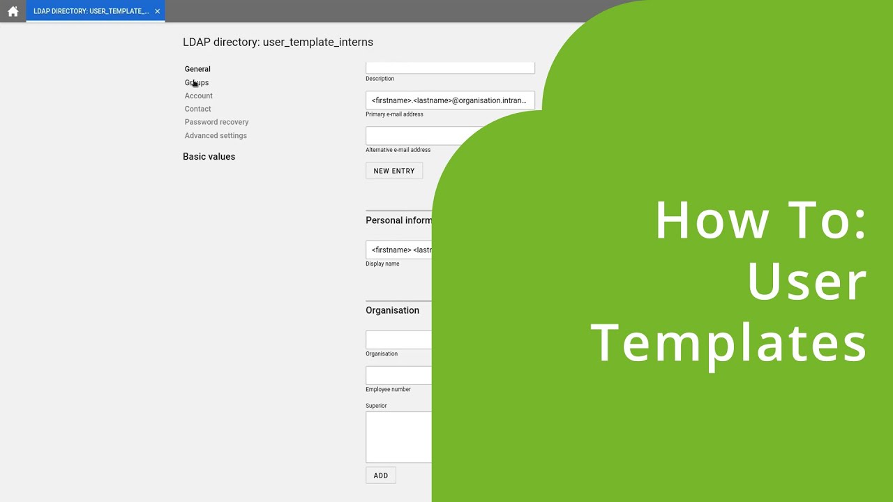 How do I create user templates in Univention Corporate Server (UCS)?