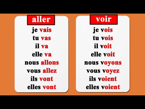 le verbe aller et le verbe voir au présent de l'indicatif