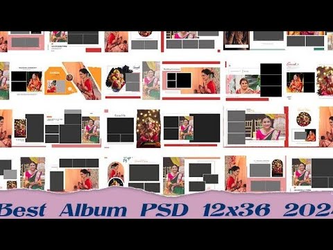 Wedding album Design PSD file download 2024 || Free download PSD 12x36