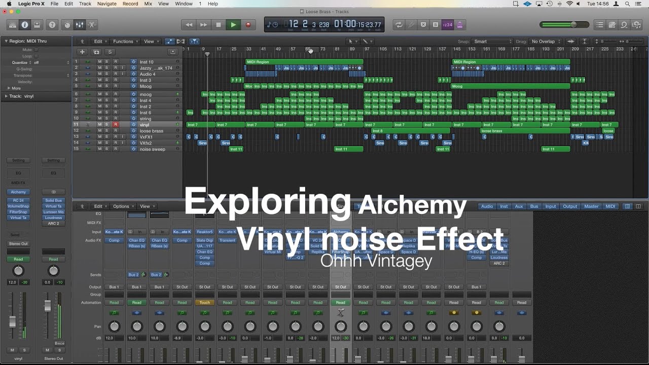 Alchemy Logic Pro Tutorial - The Sampled from Vinyl Effect