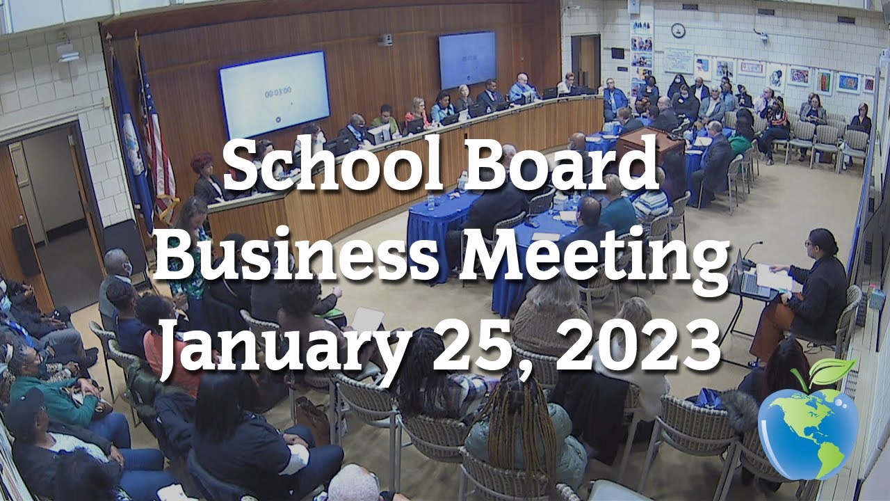 School Board Business Meeting: 1-25-23