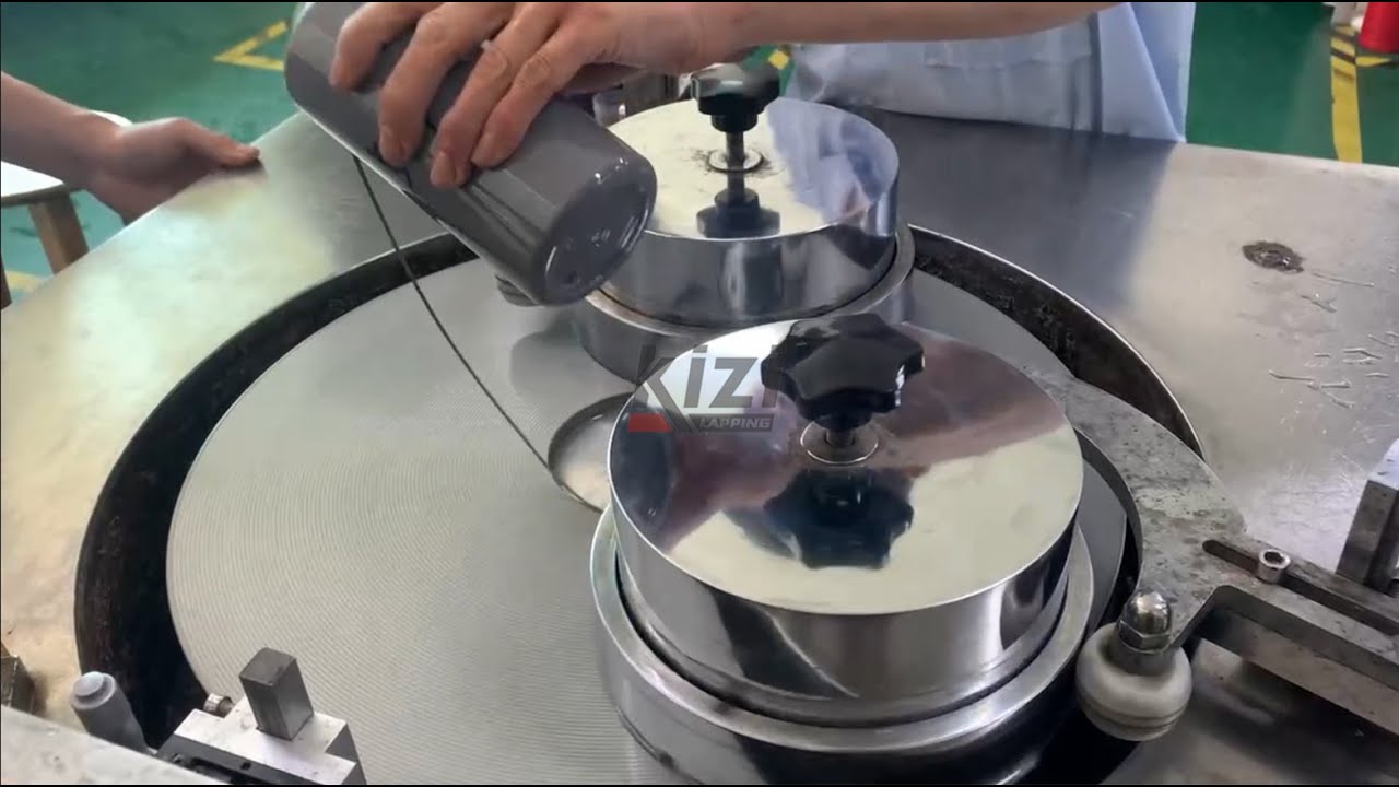 Tungsten carbide single-sided lapping and polishing