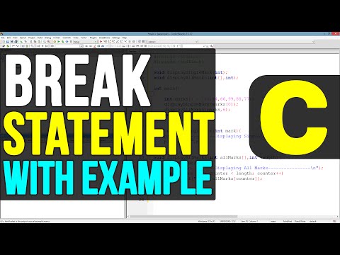 Break Statement in C programming Language Video Tutorials