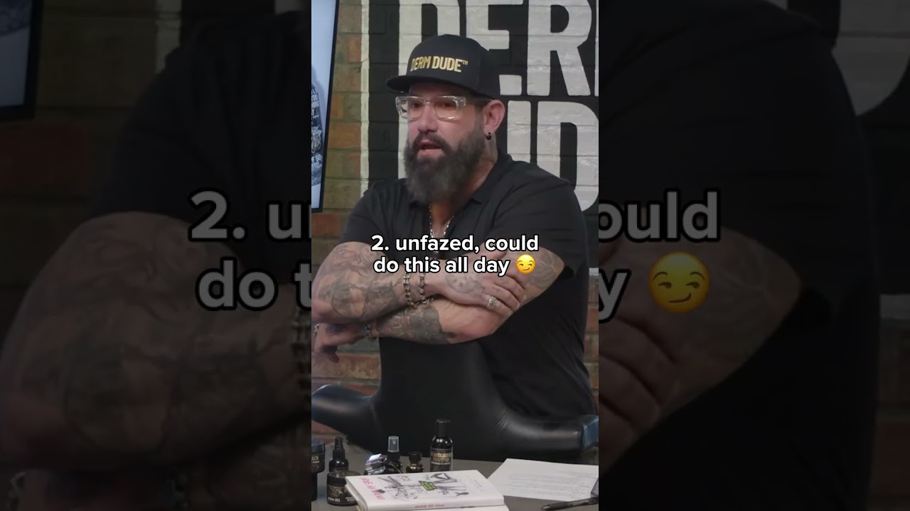 There are just TWO types of reactions to Tattoo Pain! Which do you have? -#shorts #tattooed #tattoo