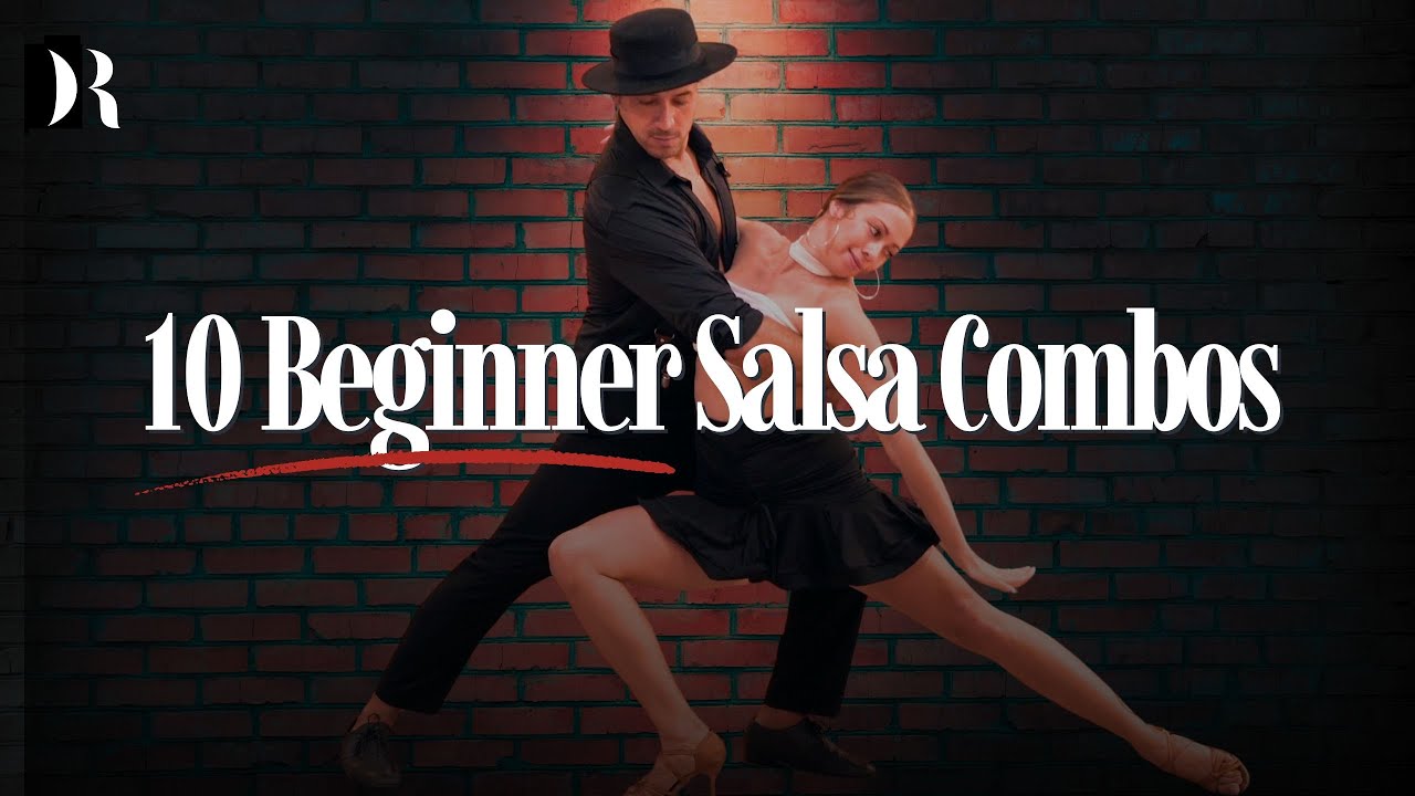 10 Salsa Beginner Basic Combos | Daniel Rosas & Elisabel Violet