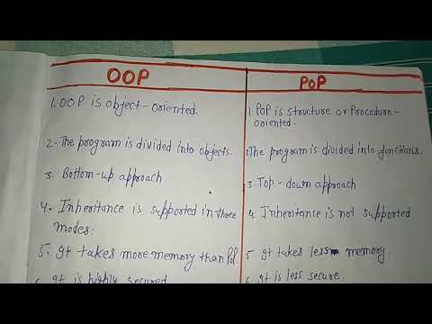 difference between oop and pop