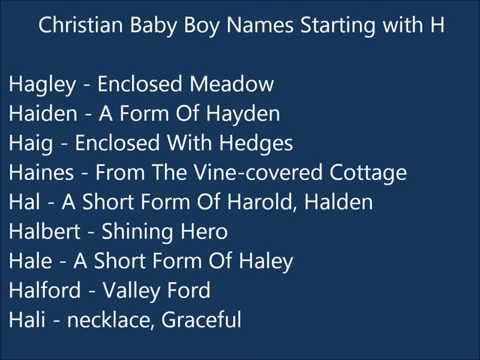 Christian Baby Boy Names H