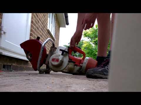 Stihl ts 350 super start up