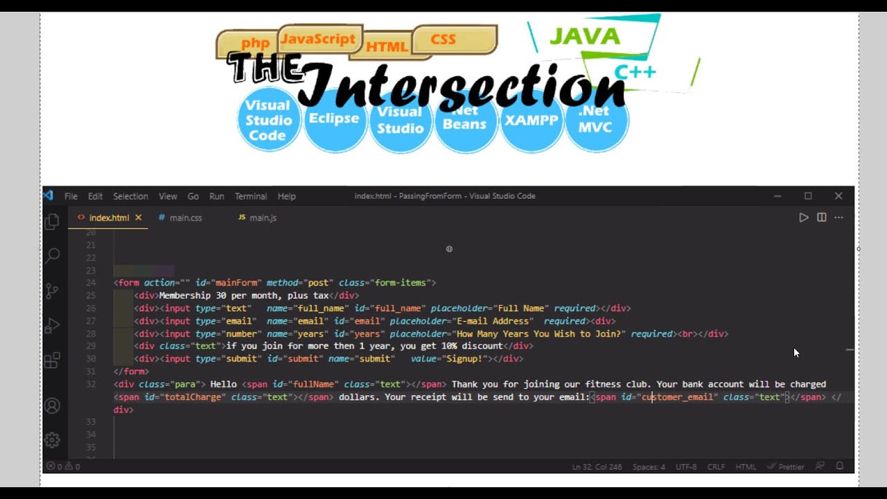 Passing HTML form inputs using JavaScript addeventlistener
