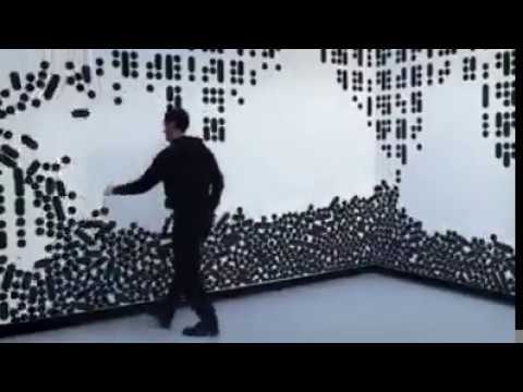 Digital wall in Berlin Germany.