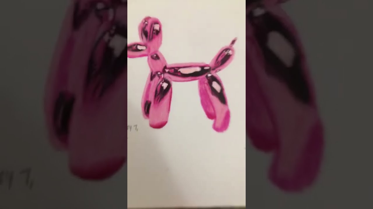 Drawing a realistic balloon dog!