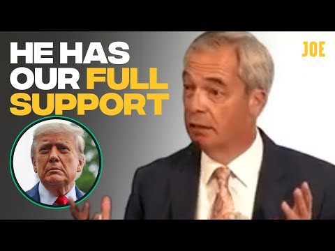 Just Nigel Farage sucking up to Donald Trump for bombing Iran