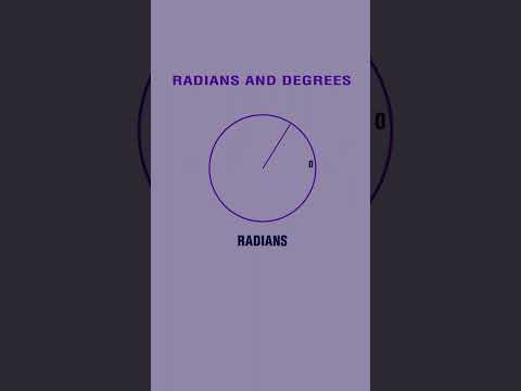Radians and Degrees II  #shorts #radians #degrees