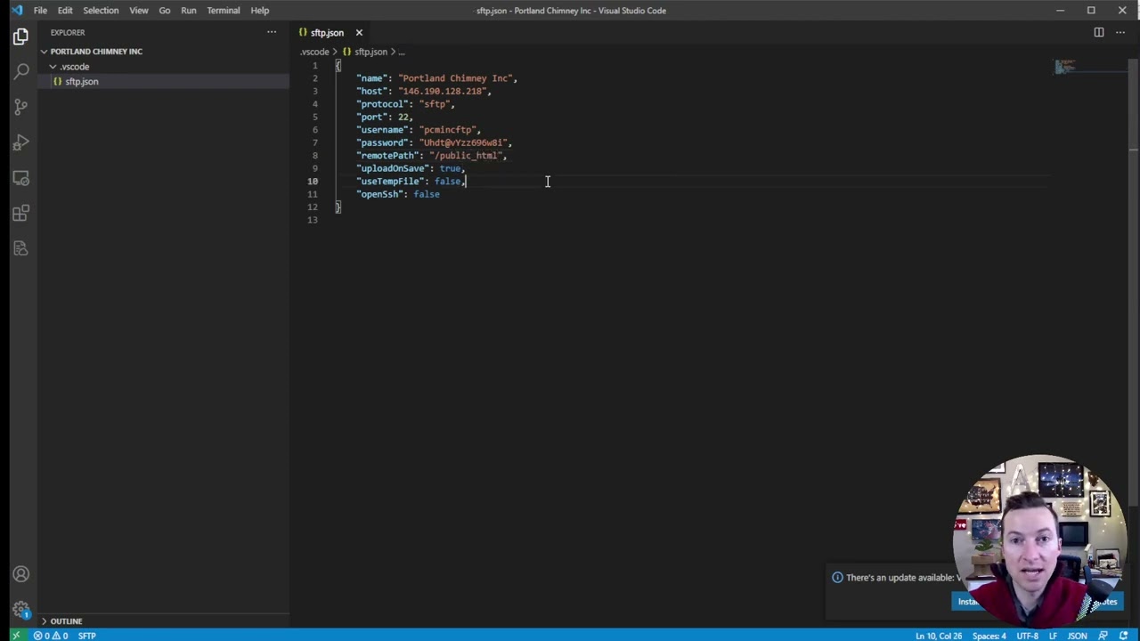 Tutorial: SFTP Program Connection for Visual Studio Code