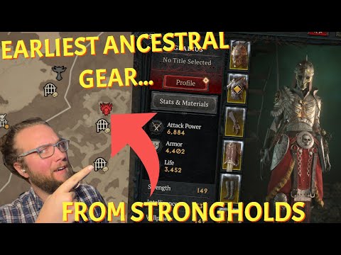 GET THIS EARLY! Ancestral Gear at Level 55 From Strongholds Diablo 4 Season 4 Loot Reborn