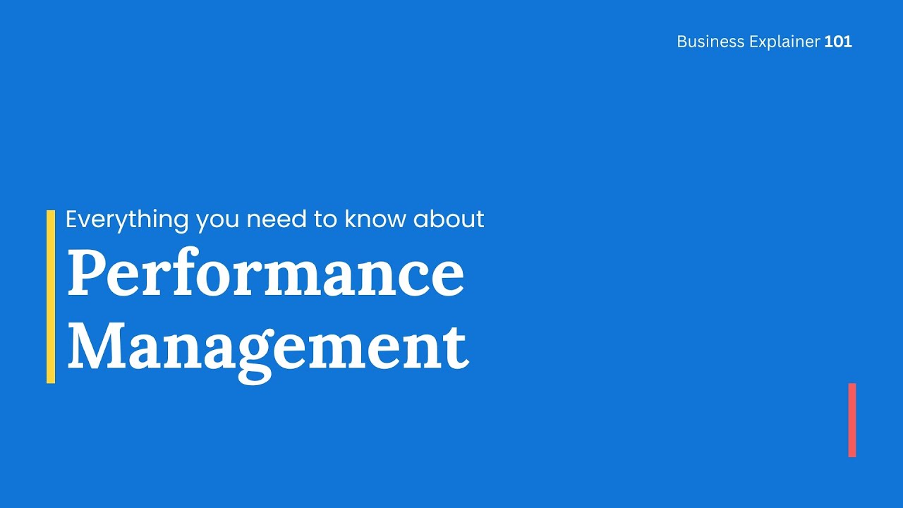 Performance Management System 101