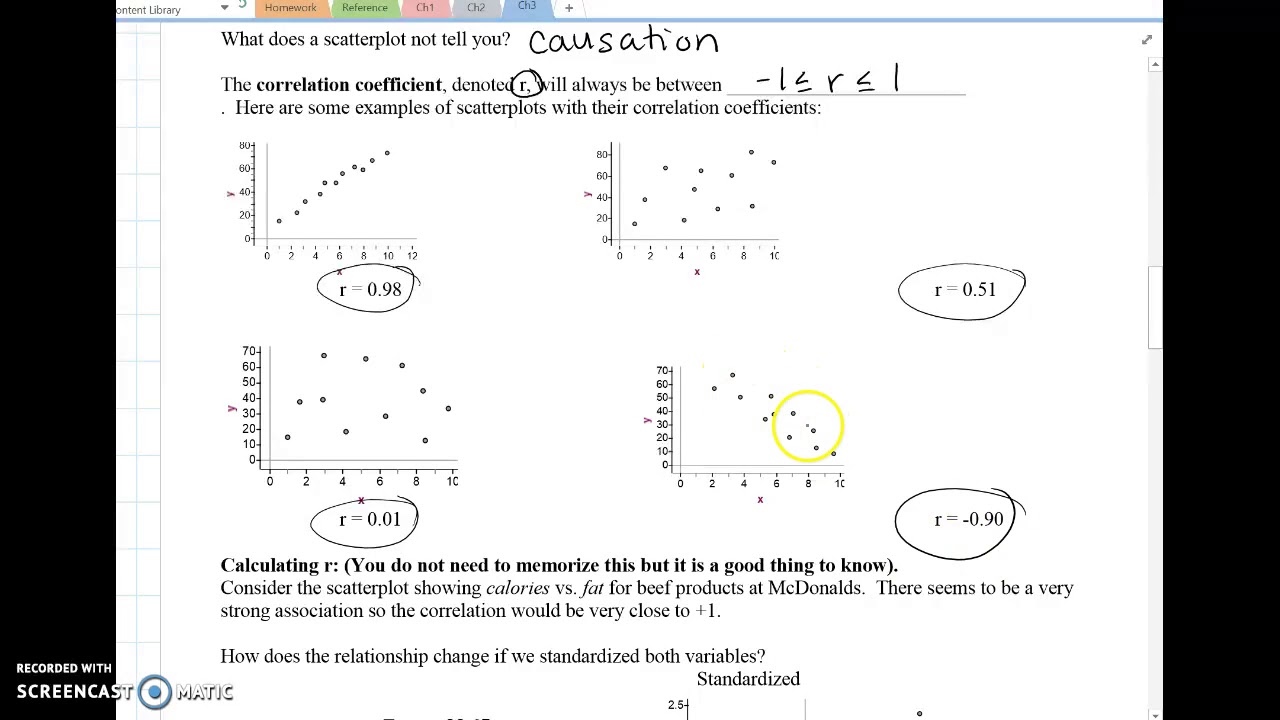 Correlation Notes Chapter 3