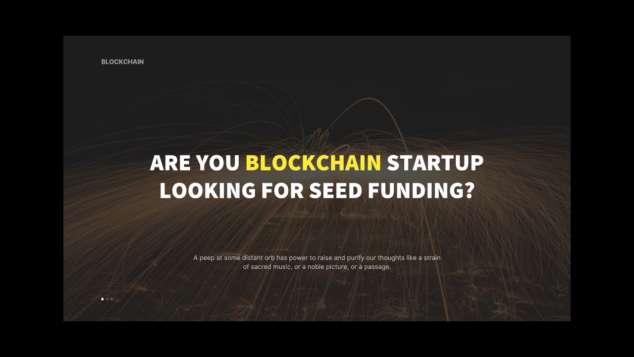 Blockchain Pitch Deck