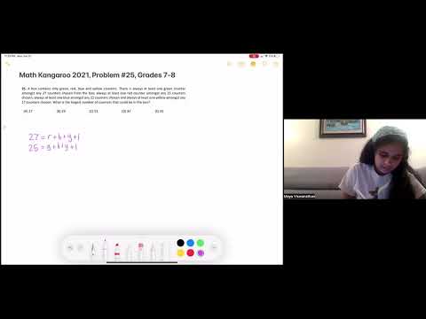 Math Kangaroo 2021, Grades 7-8, Problem 25