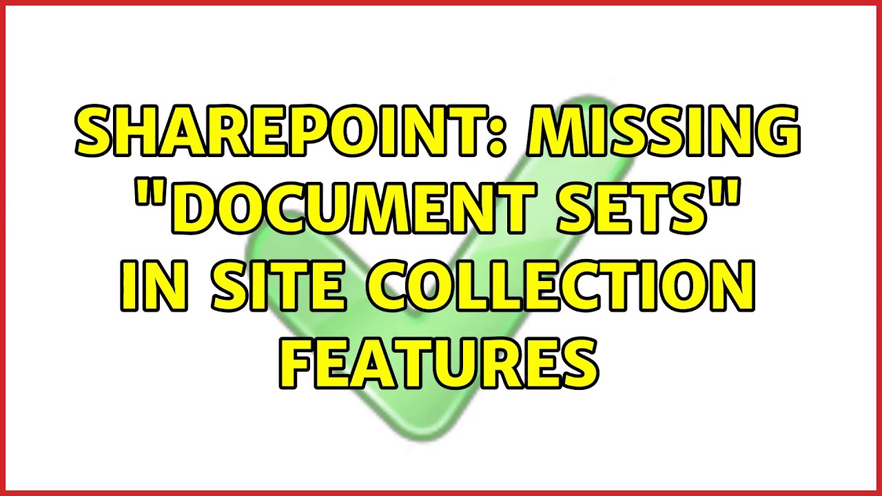 Sharepoint: Missing 