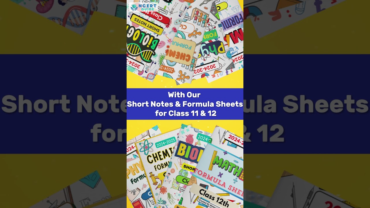 Class 11 & 12 Handwritten Short Notes and Formula Sheets